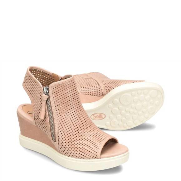Sofft | Shoes | New Sofft Womens Saydee Wedge Sandal In Rose Taupe ...